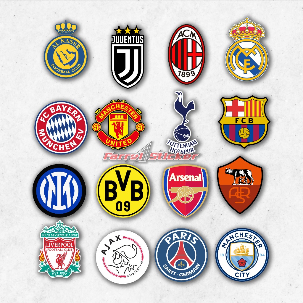 Jual Stiker klub bola Sticker football logo UV | Shopee Indonesia