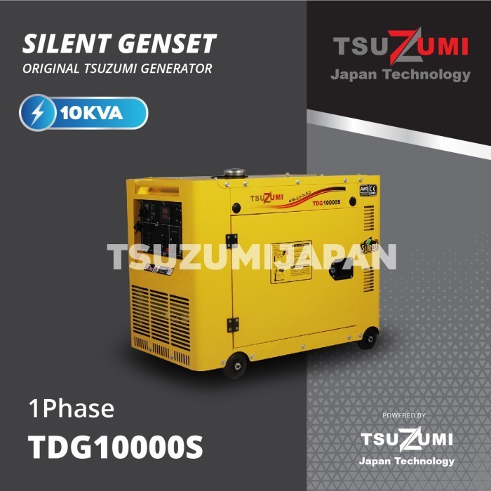Jual Genset Silent 9 KVA Tsuzumi TDG 10000S Japan Technology / Genset ...