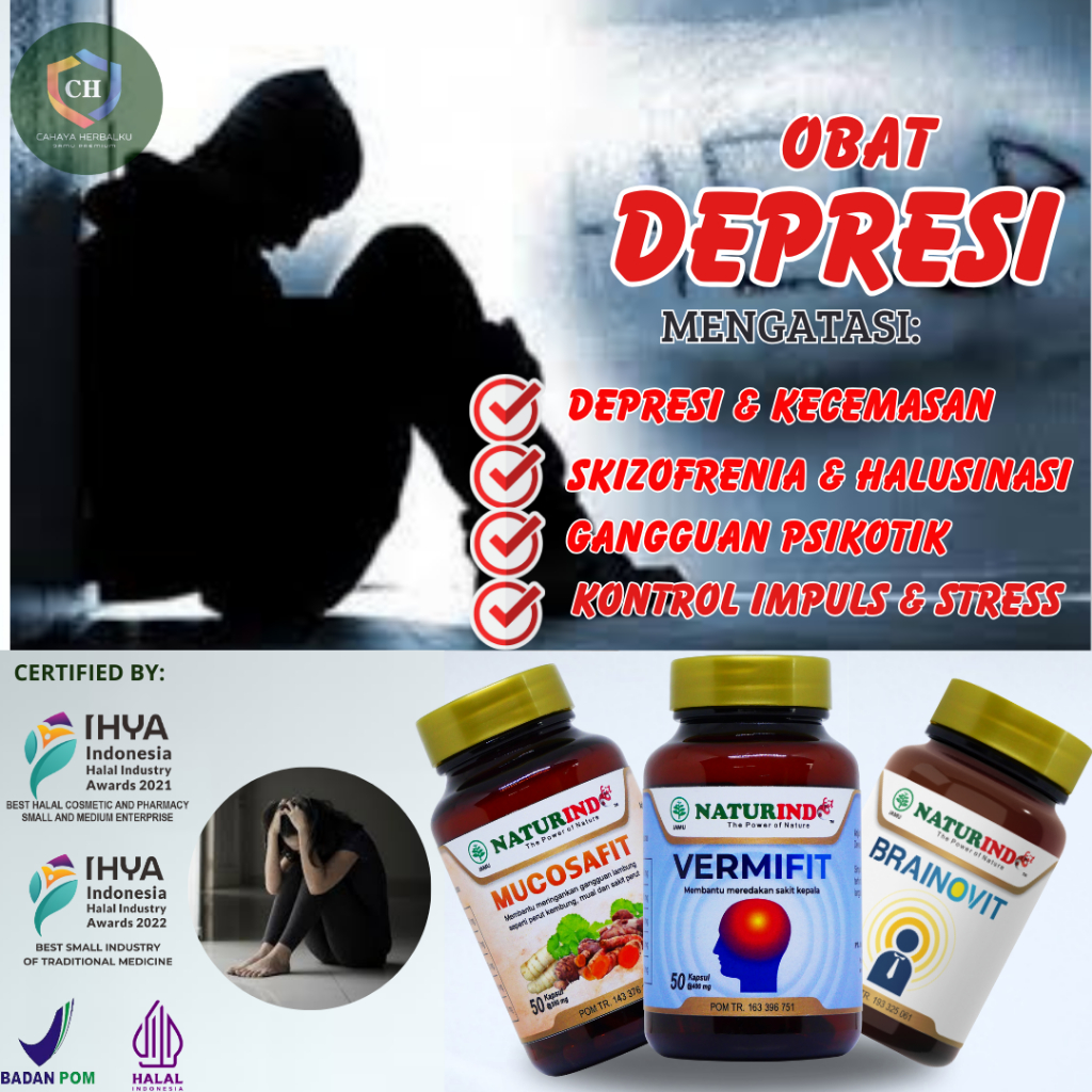 Jual Obat Depresi Stress Cemas Anti Depresi Gangguan Mental Kecemasan Anxiety Ketakutan Mood ...