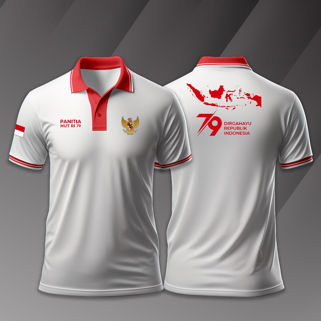 Jual Kaos Polo Kerah Garuda 17 Agustus Merah Putih Merdeka Premium ...