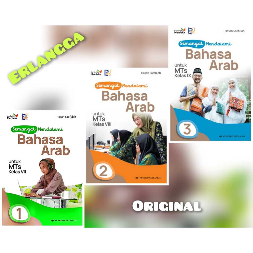 Jual Semangat Mendalami BAHASA ARAB untuk MTS kelas 7,8,9 Merdeka Erlangga | Shopee Indonesia