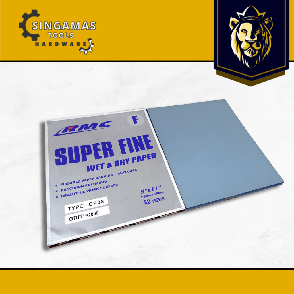 Jual RMC Super Amplas Duco Grit 2000 Tipe CP38 230 x 280mm - per Lembar ...