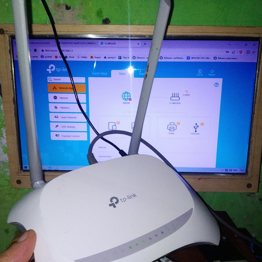 Jual Router tplink mr3420 v5 bisa ( SMB PS2/USB TETHERING ) | Shopee ...