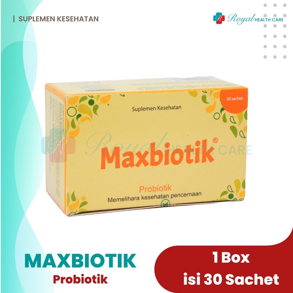 Jual MAXBIOTIK BOX ISI 30 SACHET Untuk Memelihara Kesehatan Pencernaan ...