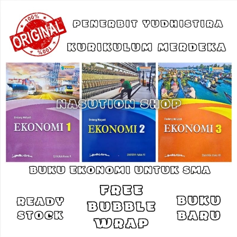 Jual Buku Ekonomi Kelas 1 2 3 / 10 11 12 SMA Yudhistira Kurikulum Merdeka Original | Shopee ...