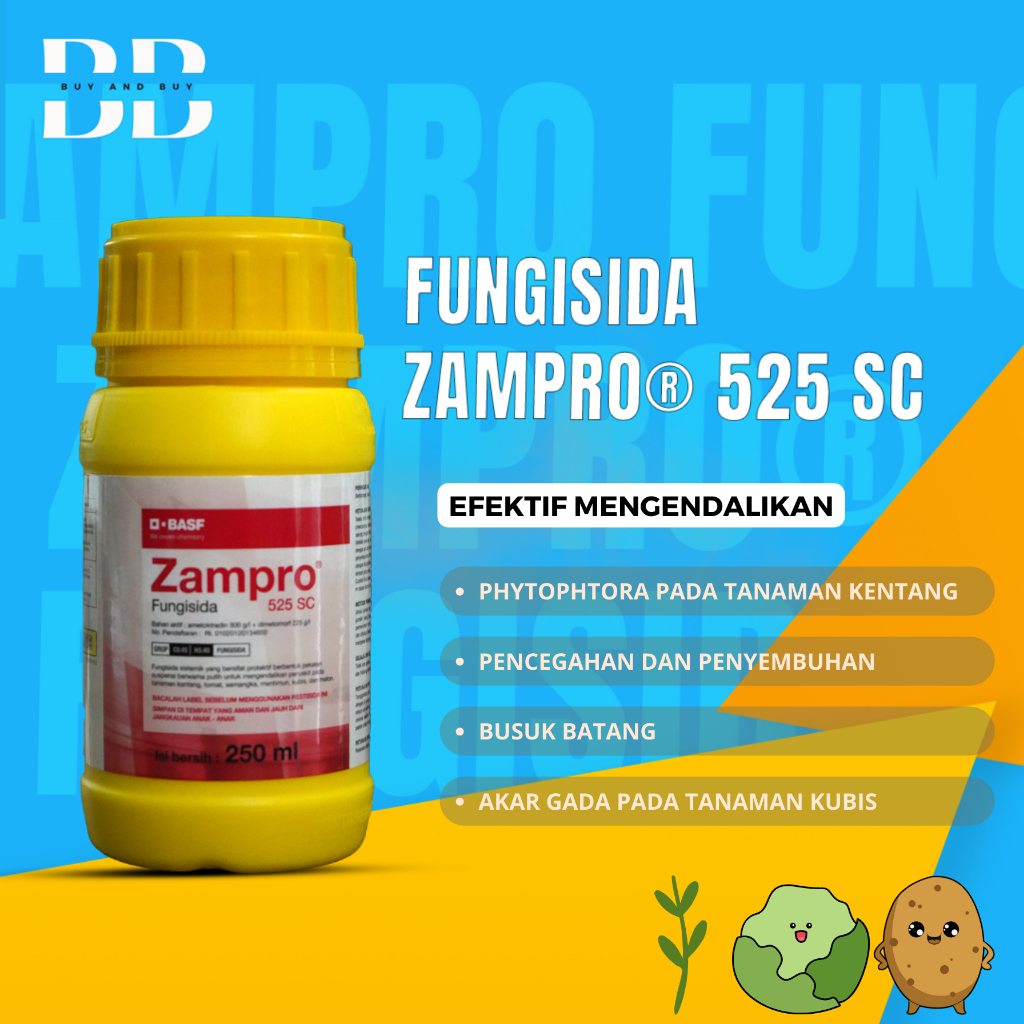 Jual Obat Busuk Daun Hawar Daun Kentang - Fungisida Sistemik Zampro 250 ...