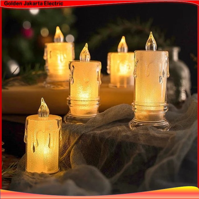 Jual Lilin Elektrik LED PREMIUM HIAS korea Aesthetic Lilin Natal Lilin ...