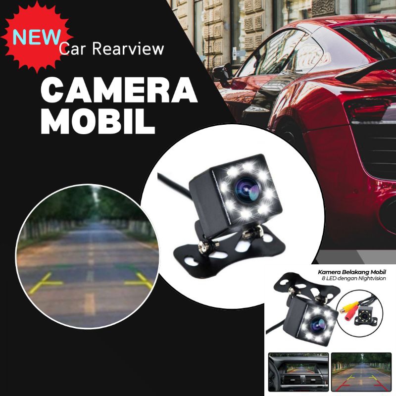 Jual CRC Kamera Belakang Mobil Camera 8 LED Nightvision - S861 | Shopee ...