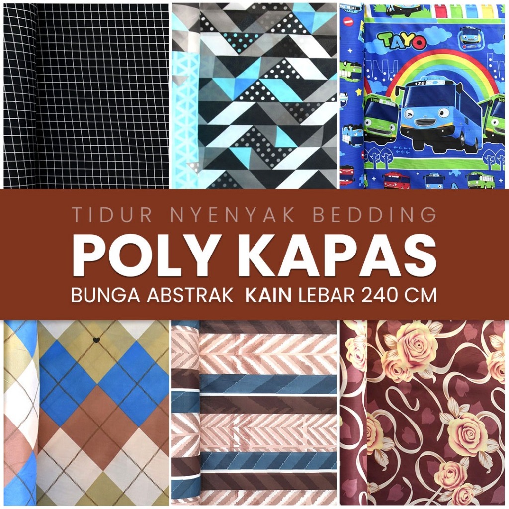 Jual KAIN MICROTEX 65 - 75 GSM MOTIF BUNGA MAWAR BESAR ABSTRAK BATIK ...