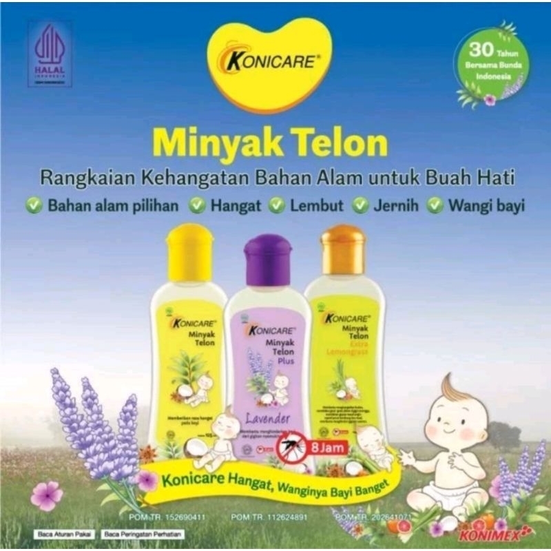 Jual Konicare Minyak Telon Plus Lavender 125 ml | Shopee Indonesia