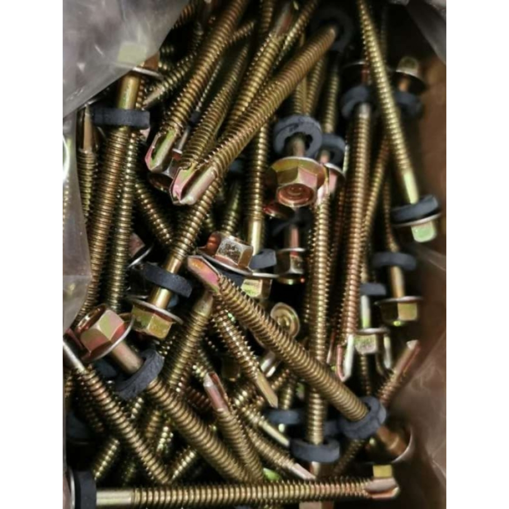 Jual 200 Pcs 1 Pak Baut Roofing 7 Cm Baut Spandek 12 X 70 Baut Atap 7 ...