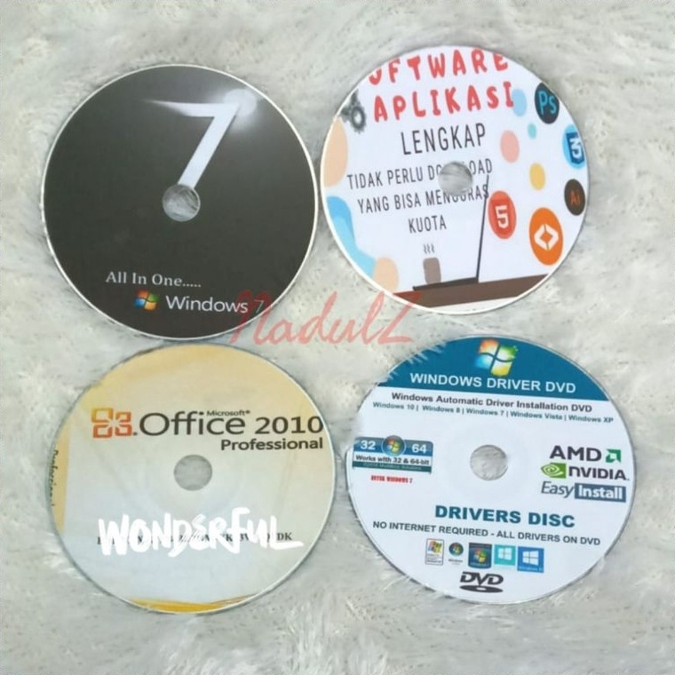 Jual Paketan 4 dvd bootable penginstallan driver wd 7 lengkap seperti gambar KODE X4E6 | Shopee ...