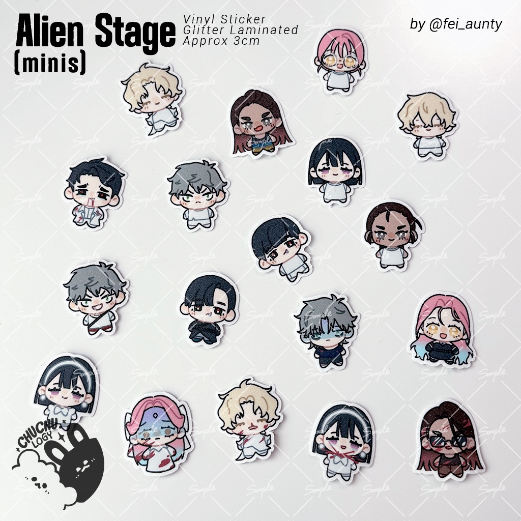 Jual Alien Stage [ Minis ] Ivan Till Mizi Sua Hyuna Luka Sticker Vinyl ...