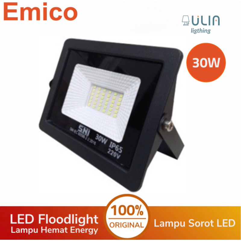 Jual Lampu Sorot Outdoor 30W LED Waterproof Flood Light 30 Watt Panggung Taman Putih kuning ...
