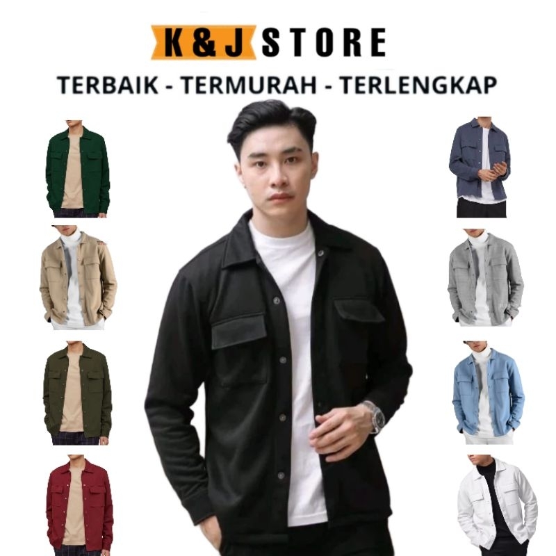 Jual [ PROMO SHOPEE ] TERMURAH SHACKET JACKET PREMIUM TEBAL GRAMASI 280 ...