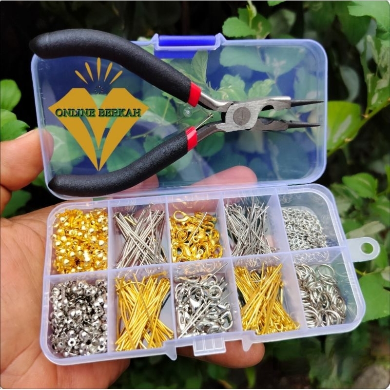 Jual Paket Perlengkapan Meronce Paket Hemat Alat Manik Mote Manik Pasir ...