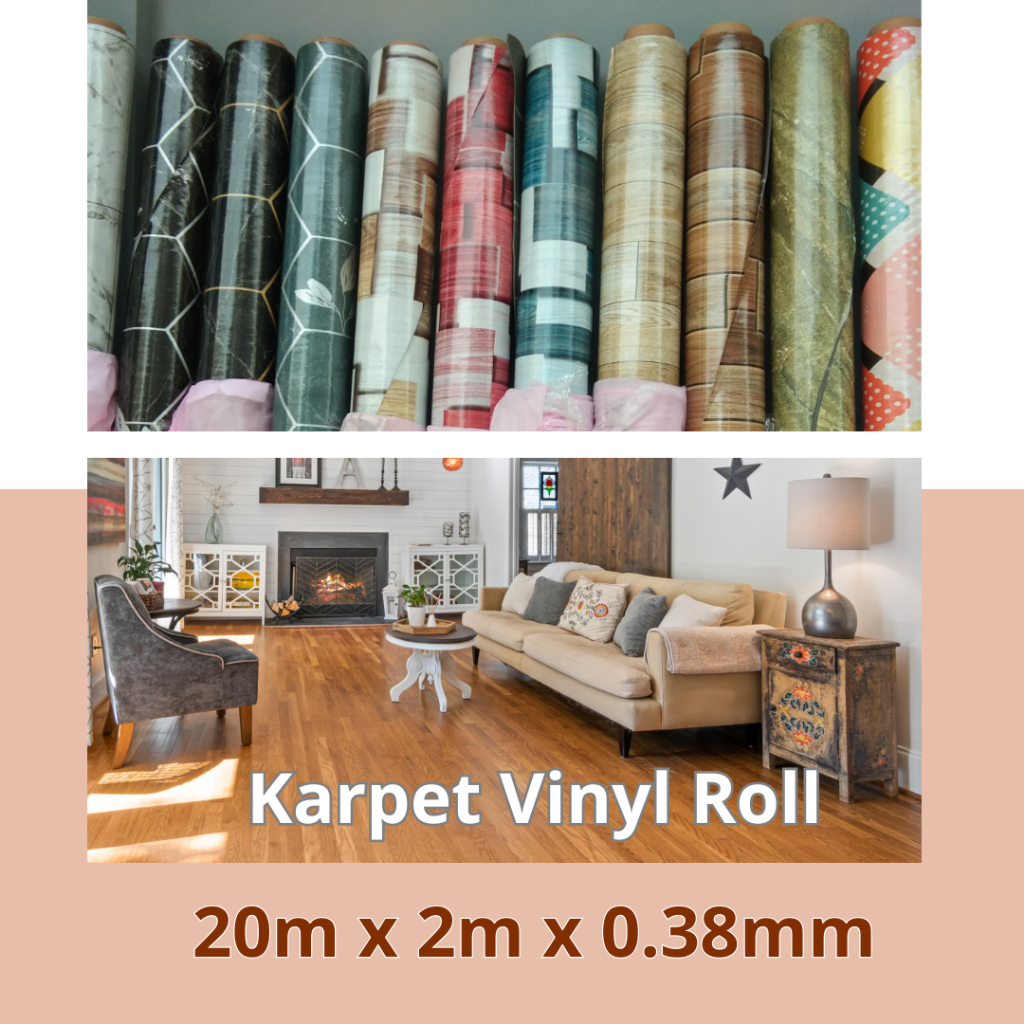 Jual Karpet lantai aesthetic Vinyl roll 20 meter tebal untuk alas ...