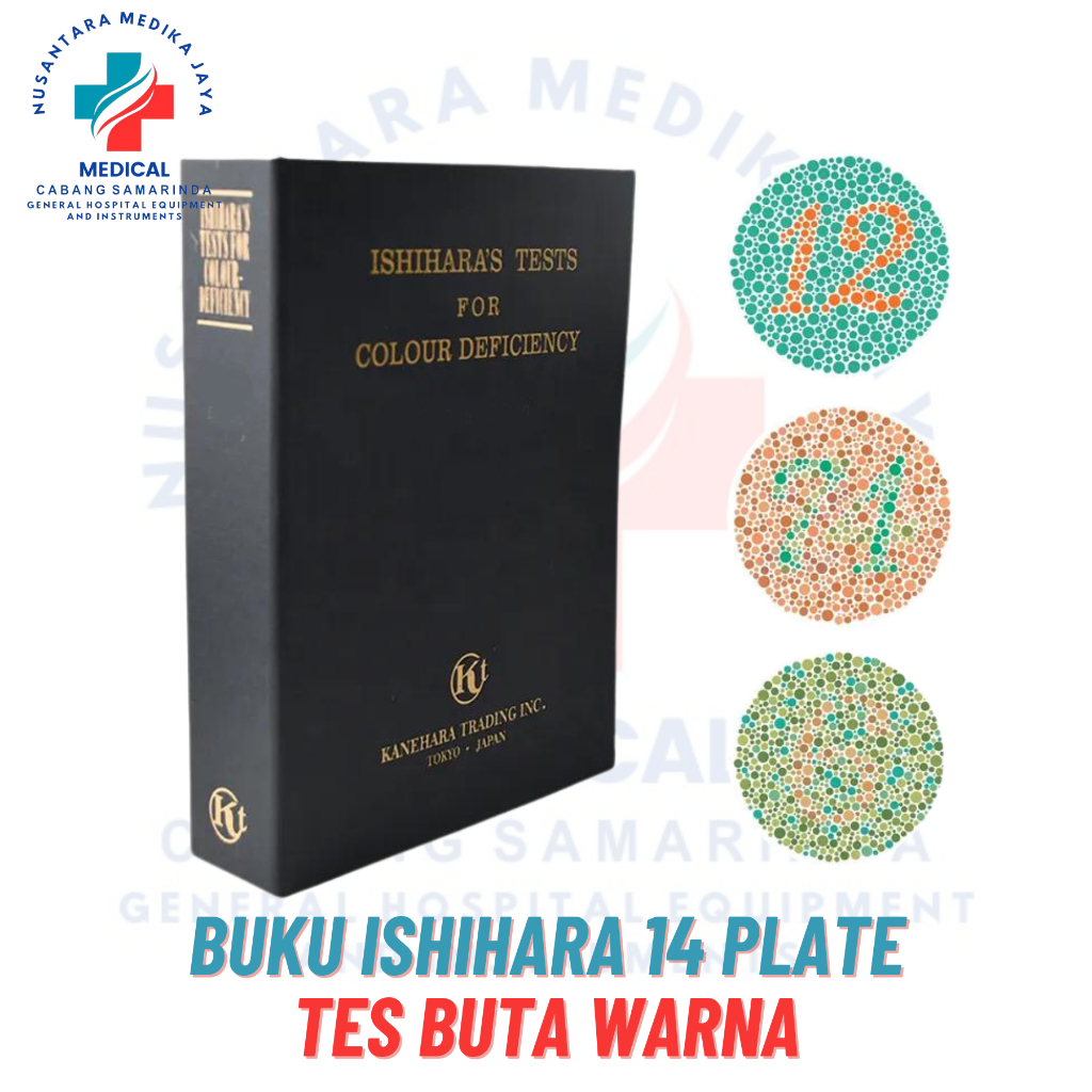 Jual Buku Ishihara Test 14 plate Buku tes buta warna | Shopee Indonesia
