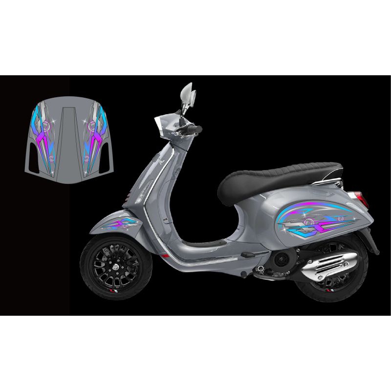 Jual STRIPING STICKER VESPA SPRINT MATIC TRANSPARAN DESAIN LIST ...