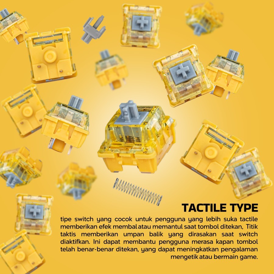 Jual Switch DA x AJAZZ 3 Pin Plate Mount 48G Linear Mechanical Keyboard ...