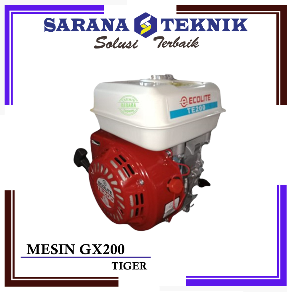 Jual Mesin engine penggerak 6,5hp GX200 Tiger / Ecolite / Supra / Genz ...