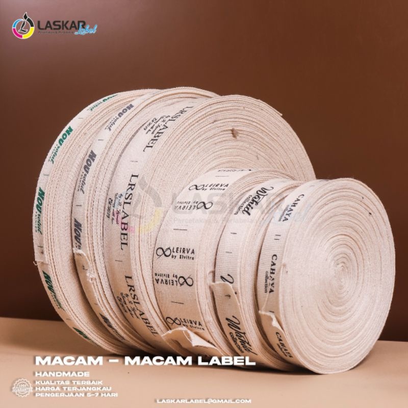 Jual 500pcs label katun lokal piterban super hemat label pitrban label ...