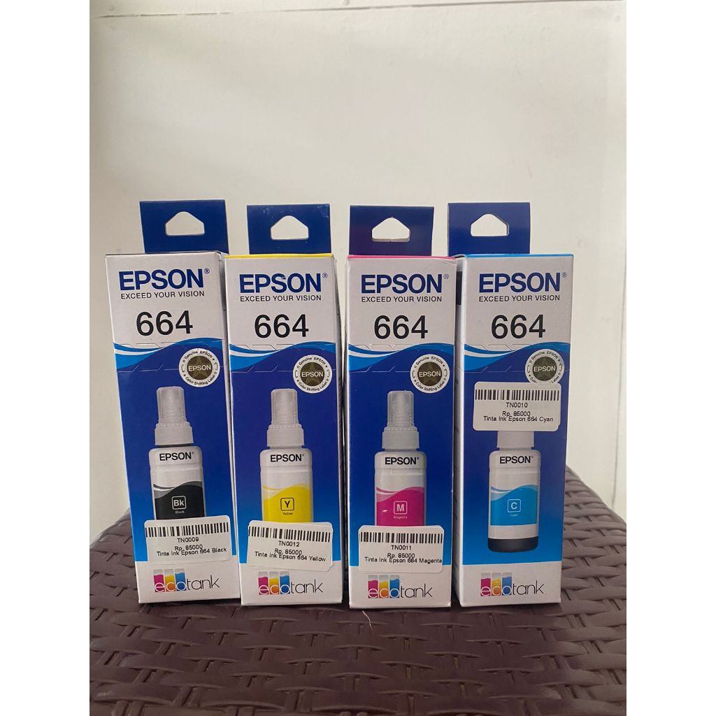 Jual Tinta Ink Printer Epson 664 Original Epson L120 L121 L210 L110 L1300 L1800 | Shopee Indonesia