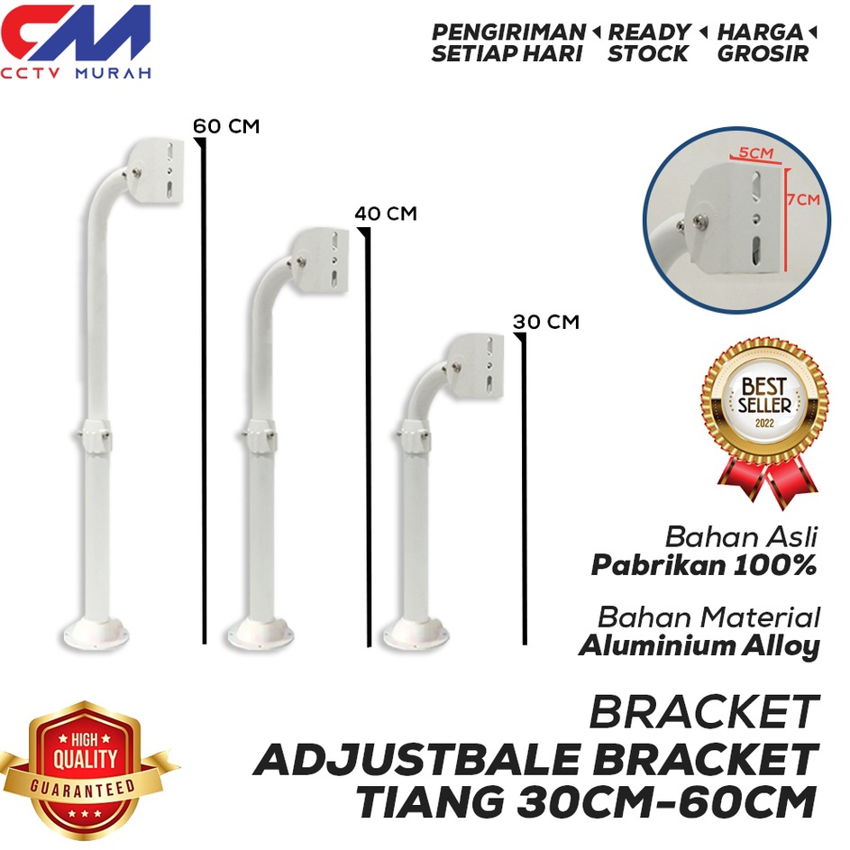Jual Adjustable Bracket Tiang L CCTV Panjang 3cm6cm | Shopee Indonesia