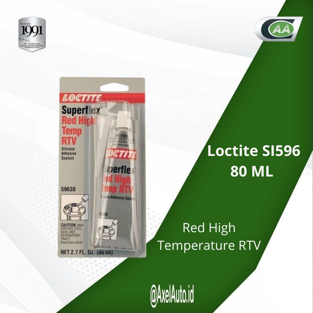 Jual LOCTITE SI 596 Gasket Sealant Lem Paking/Gasket 80 ml Red High ...