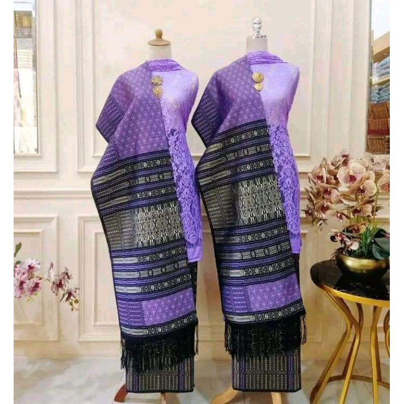Jual Songket Tumtuman pengantin wanita Tanpa Sambungan Sarung Selendang ...
