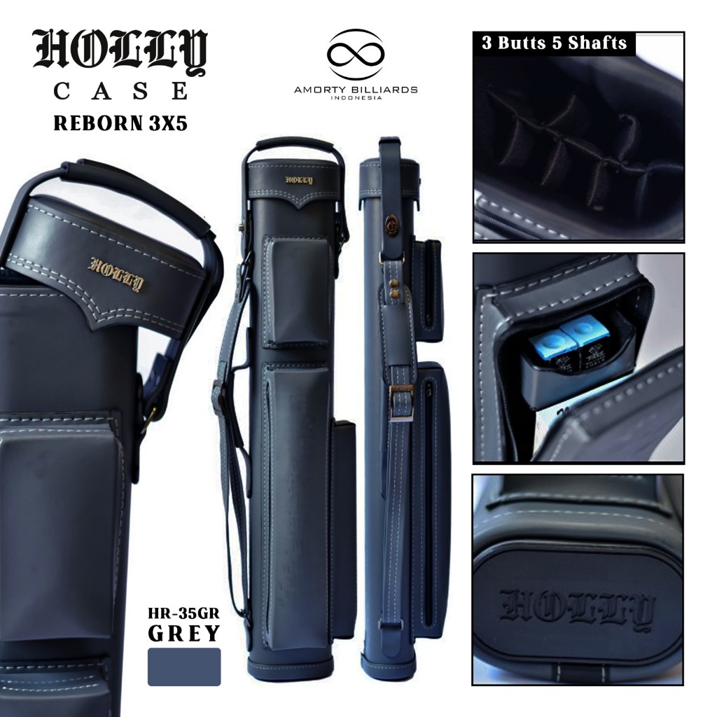 Jual Holly Case Reborn Grey - 3 Butts 5 Shafts / Tas Billiard | Shopee ...