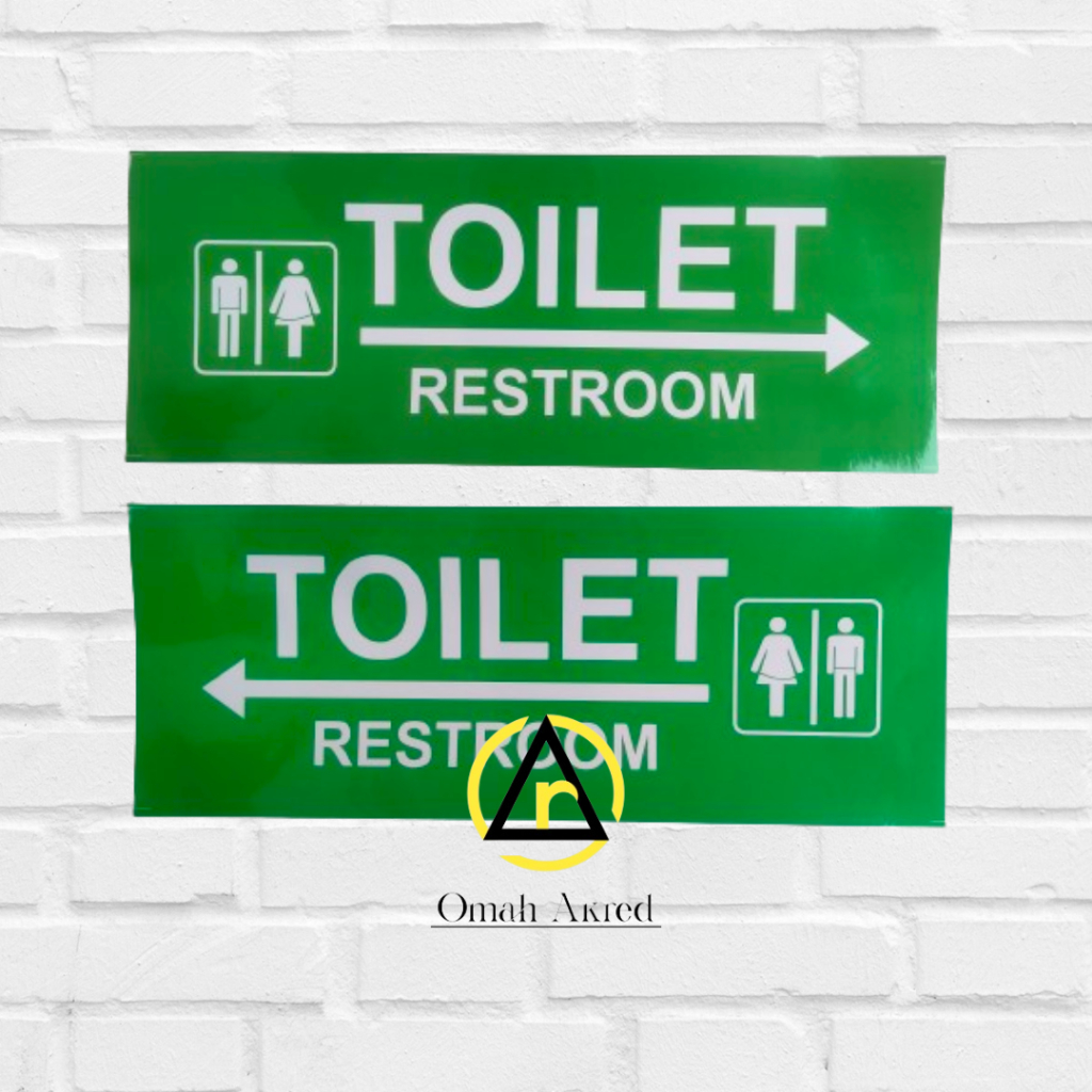 Jual Stiker Toilet - Stiker Kamar Mandi/WC - Restroom | Shopee Indonesia