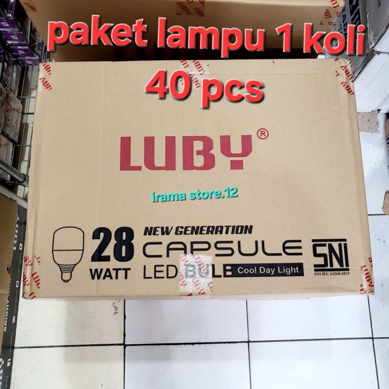 Jual Lampu LED Luby Capsule 28watt ( 1 DUS / 1 koli Isi 40 pcs ) 28W ...