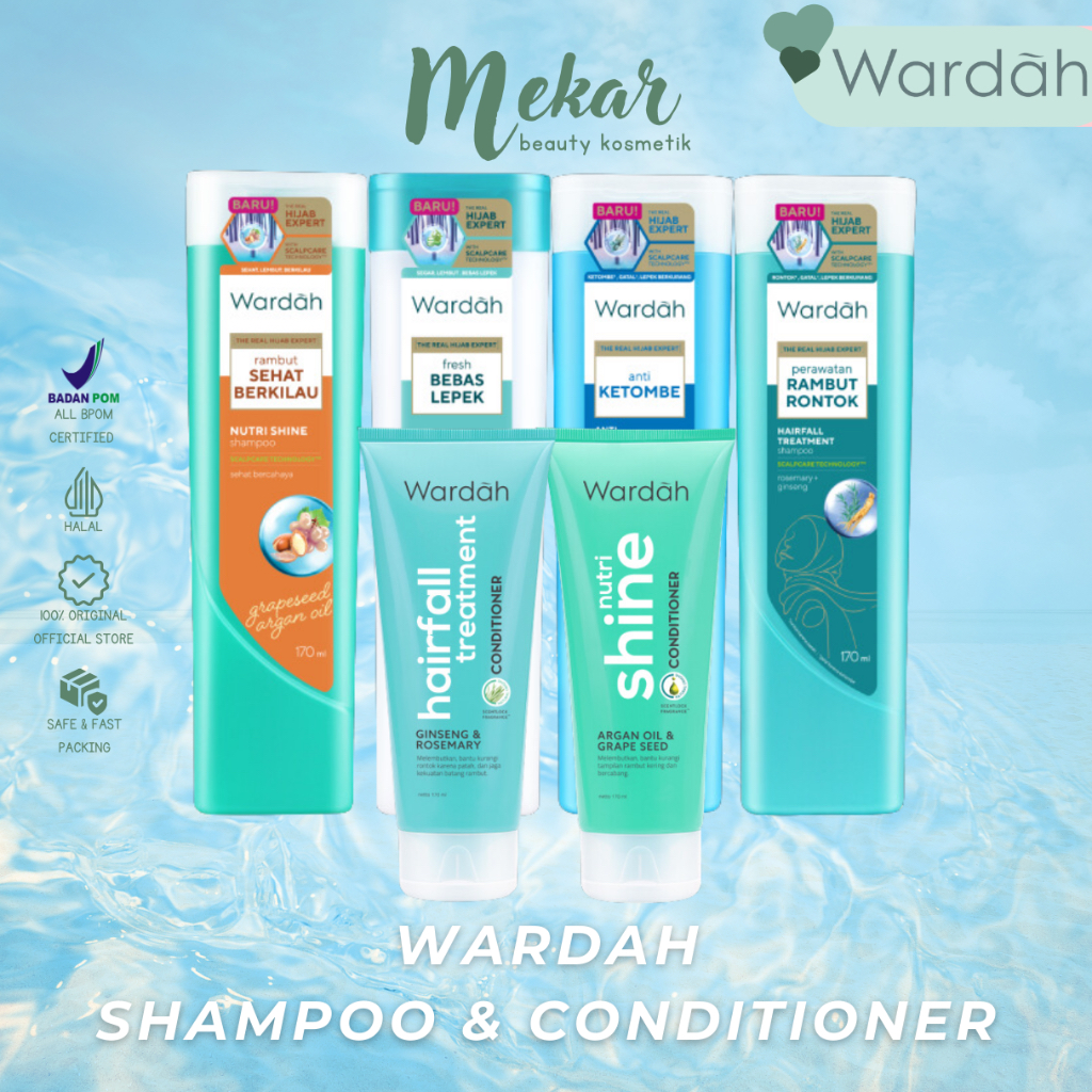 Jual WARDAH Shampoo / Conditioner - Hairfall Treatment / Anti Dandruff ...