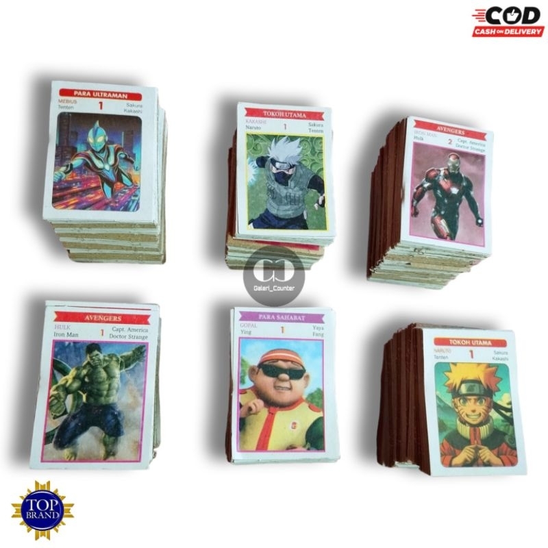 Jual ( ISI 320 LEMBAR ) KARTU KWARTET MAINAN TEMPO DULU | Shopee Indonesia