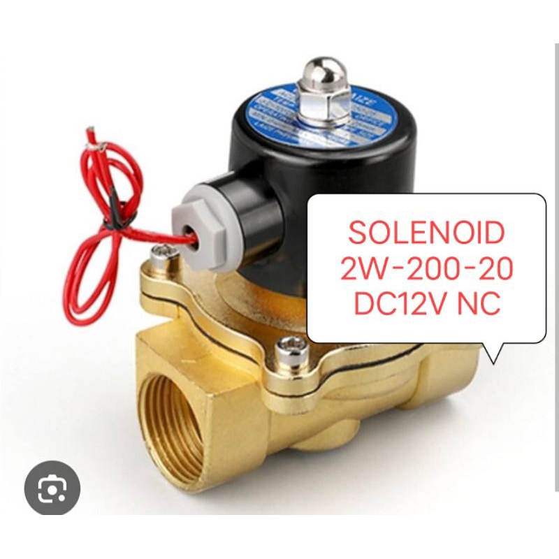 Jual 12V electrik selenoid water solenoid Valve 3/4 NC | Shopee Indonesia