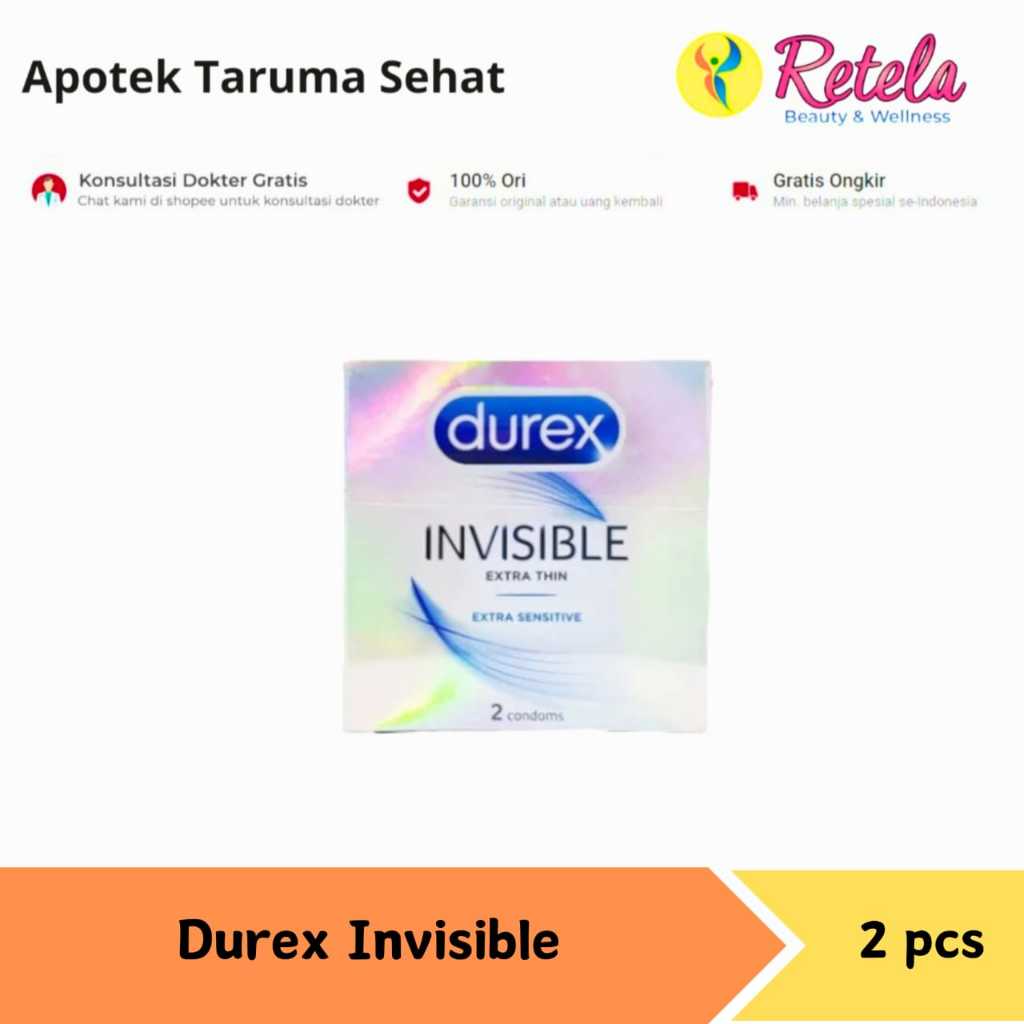 Jual Kondom Durex Invisible Extra Thin Isi 2 | Shopee Indonesia