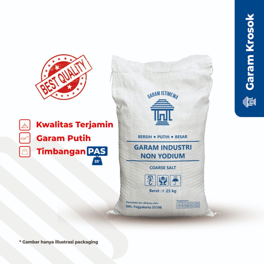Jual GARAM INDUSTRI KROSOK 25KG - NACL 98% | Shopee Indonesia