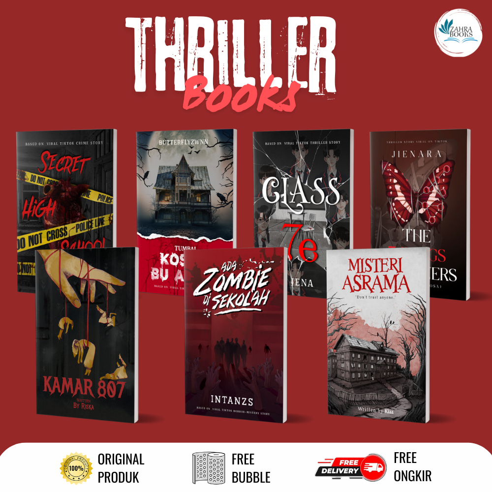 Jual SPESIAL BUNDLING 2 BUKU NOVEL THRILLER MISTERI - Kosan Bu andin, Class 7e, 7 Sayap Pendosa ...