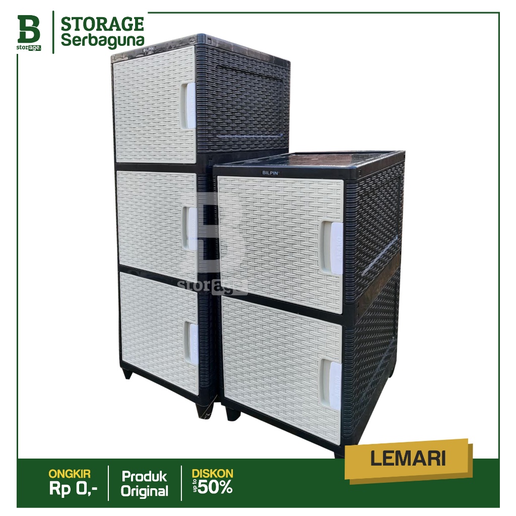 Jual LEMARI PLASTIK SERBAGUN MURAH AKAKO PANDA - Lemari Susun 2 3 4 5 ...