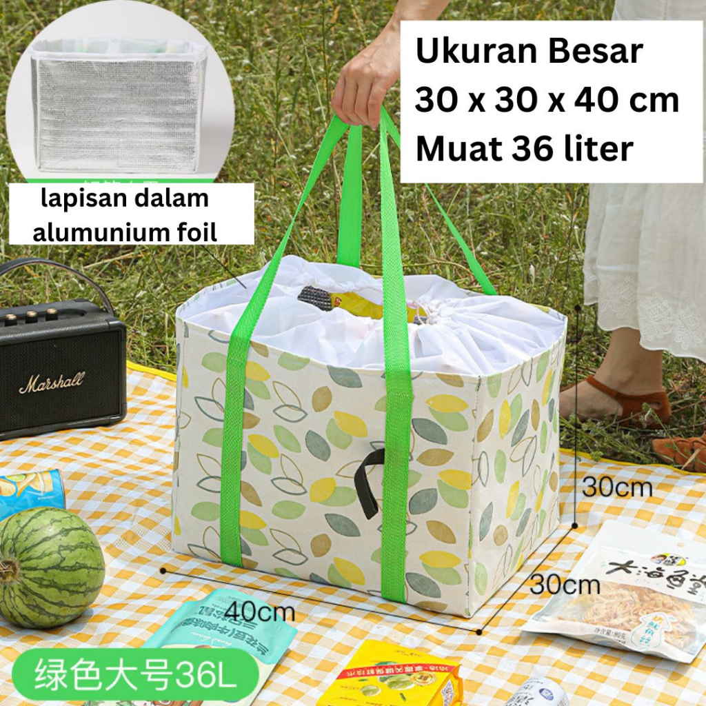 Jual Tas piknik portable / tas keranjang piknik serbaguna - aluminium ...