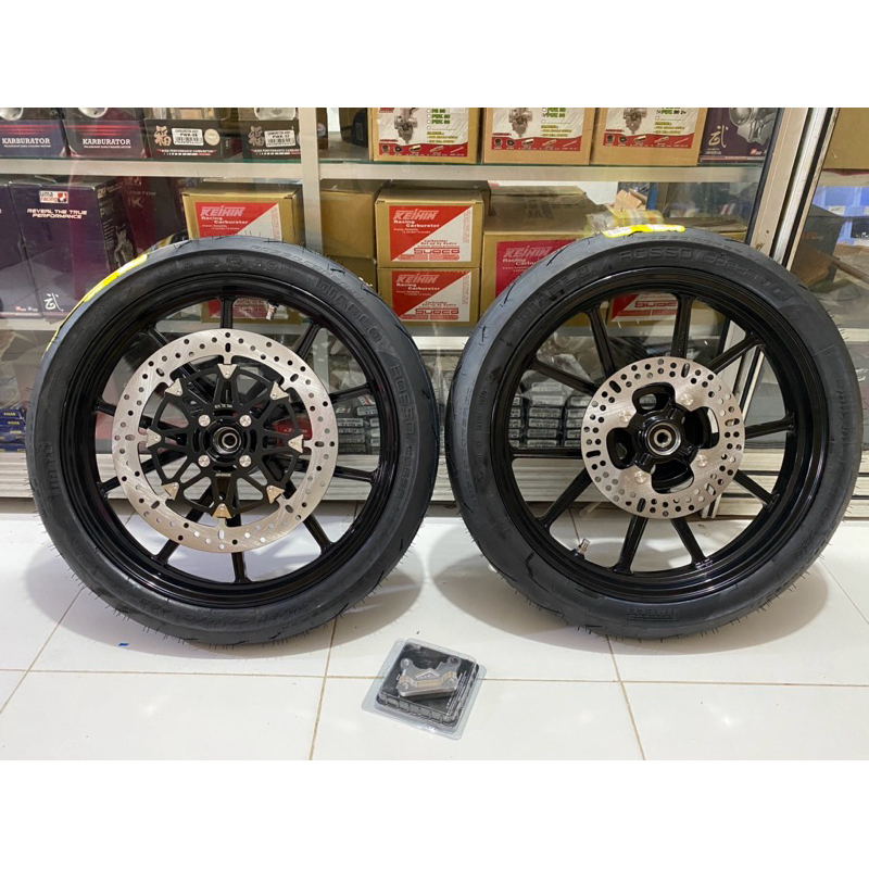 Jual PAKET VELG NINJA R NINJA RR NINJA SS VND N10 SET BAN DIABLO ROSSO ...