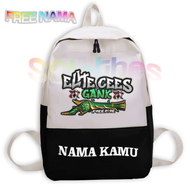 Jual Tas FF ELITE CEES GANK VERSI SG EMERALD Tas Ransel Anak Sekolah ...