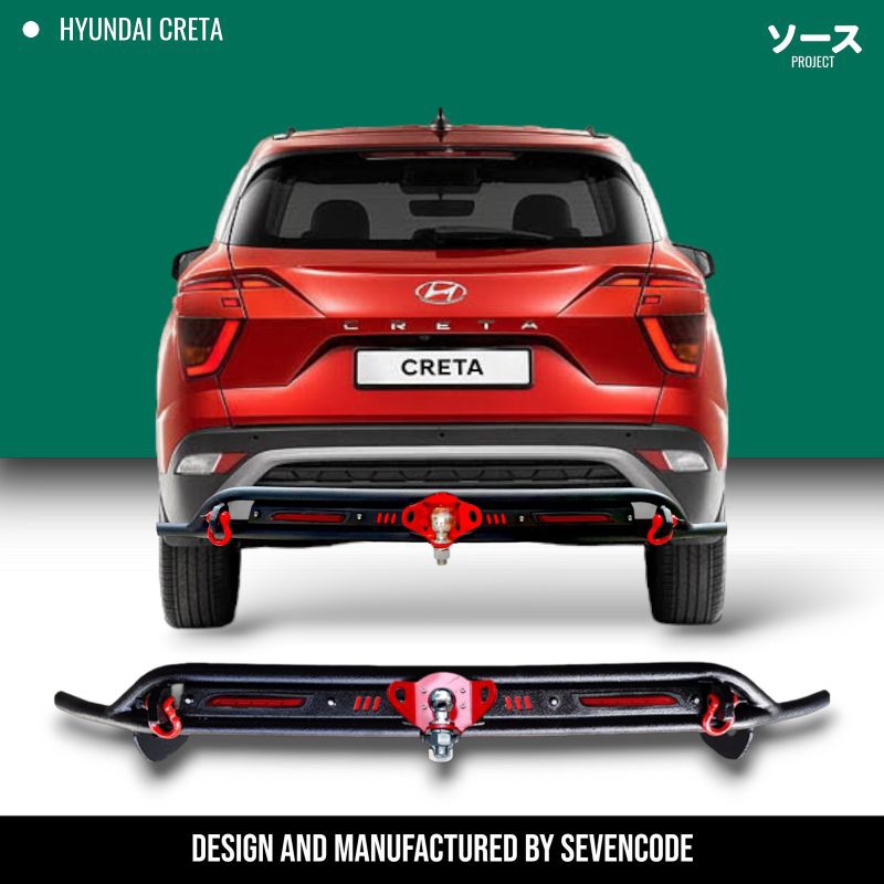 Jual Rear Bumper guard Towing Cobra Sevencode - Hyundai Creta | Shopee ...