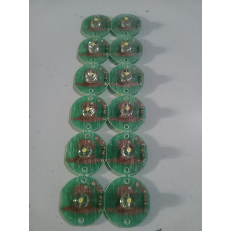 Jual Bohlam Led Senter Mata 1 cahaya terang 3,7 - 5 volt Pcb led 1 mata ...