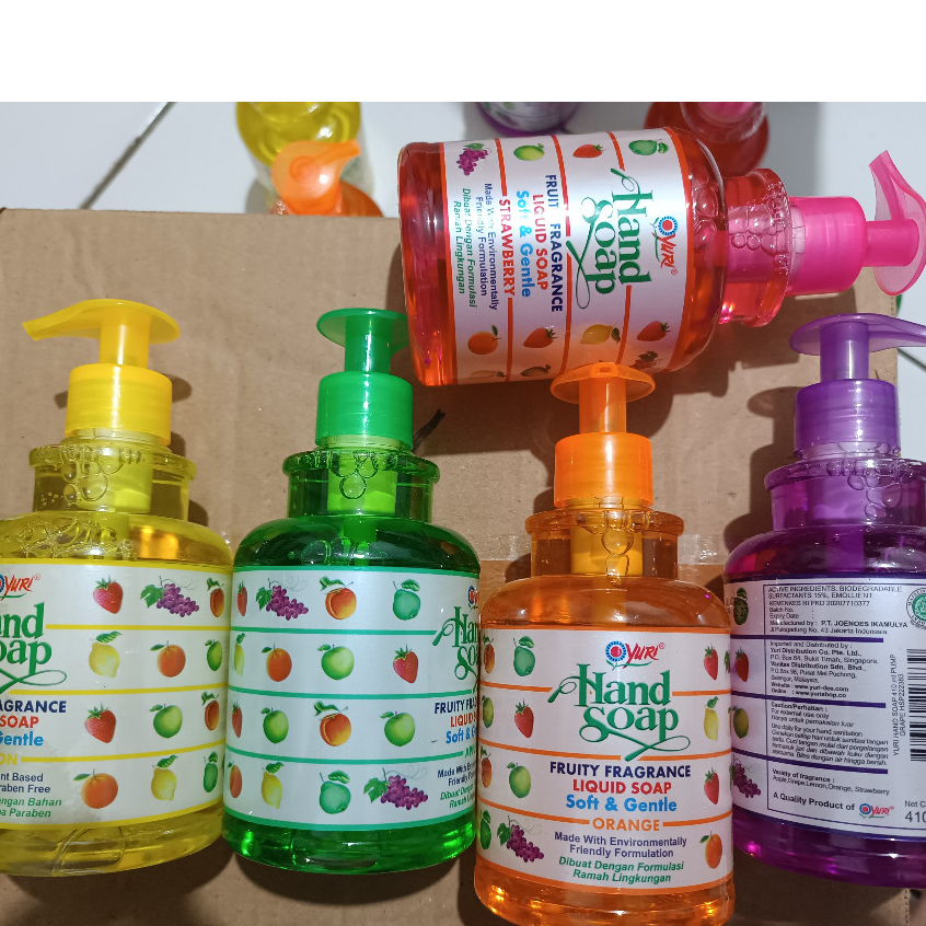 Jual YURI Handsoap / Sabun Cuci Tangan Botol 410mL Pump | Shopee Indonesia