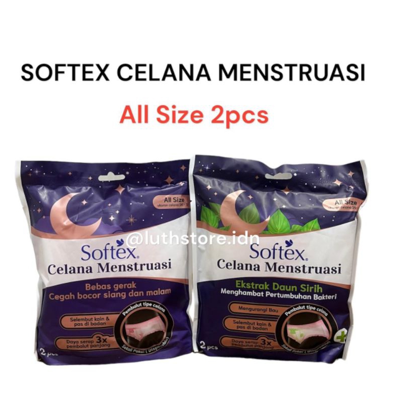 Jual SOFTEX CELANA MENSTRUASI ALL SIZE DAN EXTRA SIZE | Shopee Indonesia