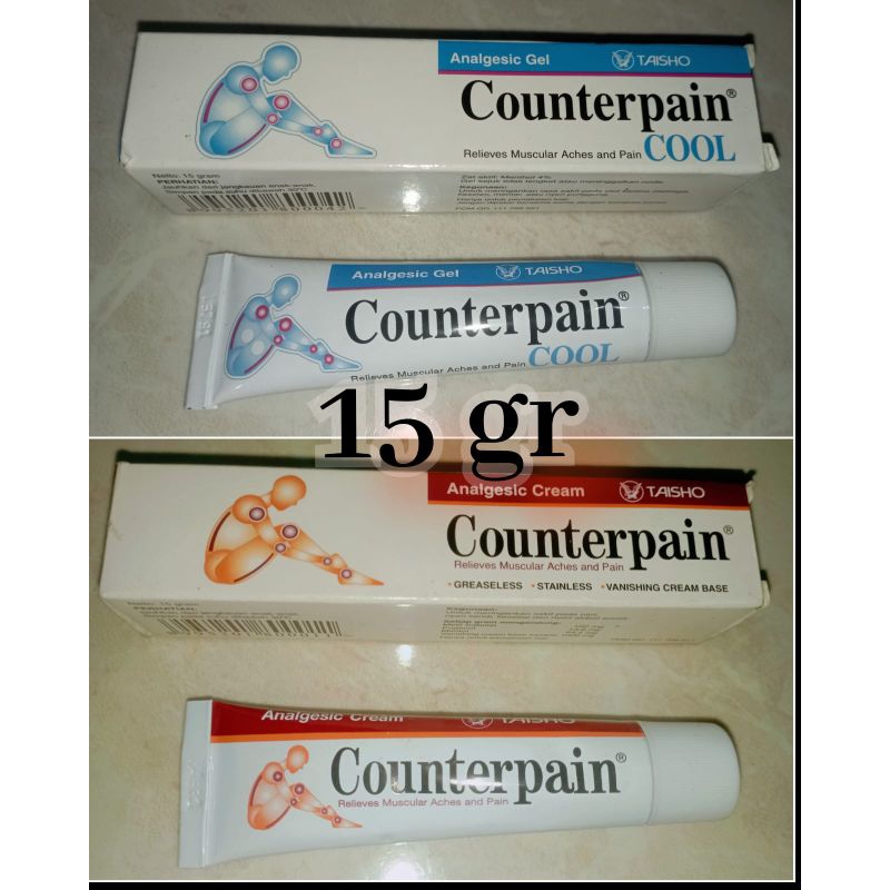 Jual Counterpain Cream 15 Gr - Pereda Nyeri Otot | Shopee Indonesia