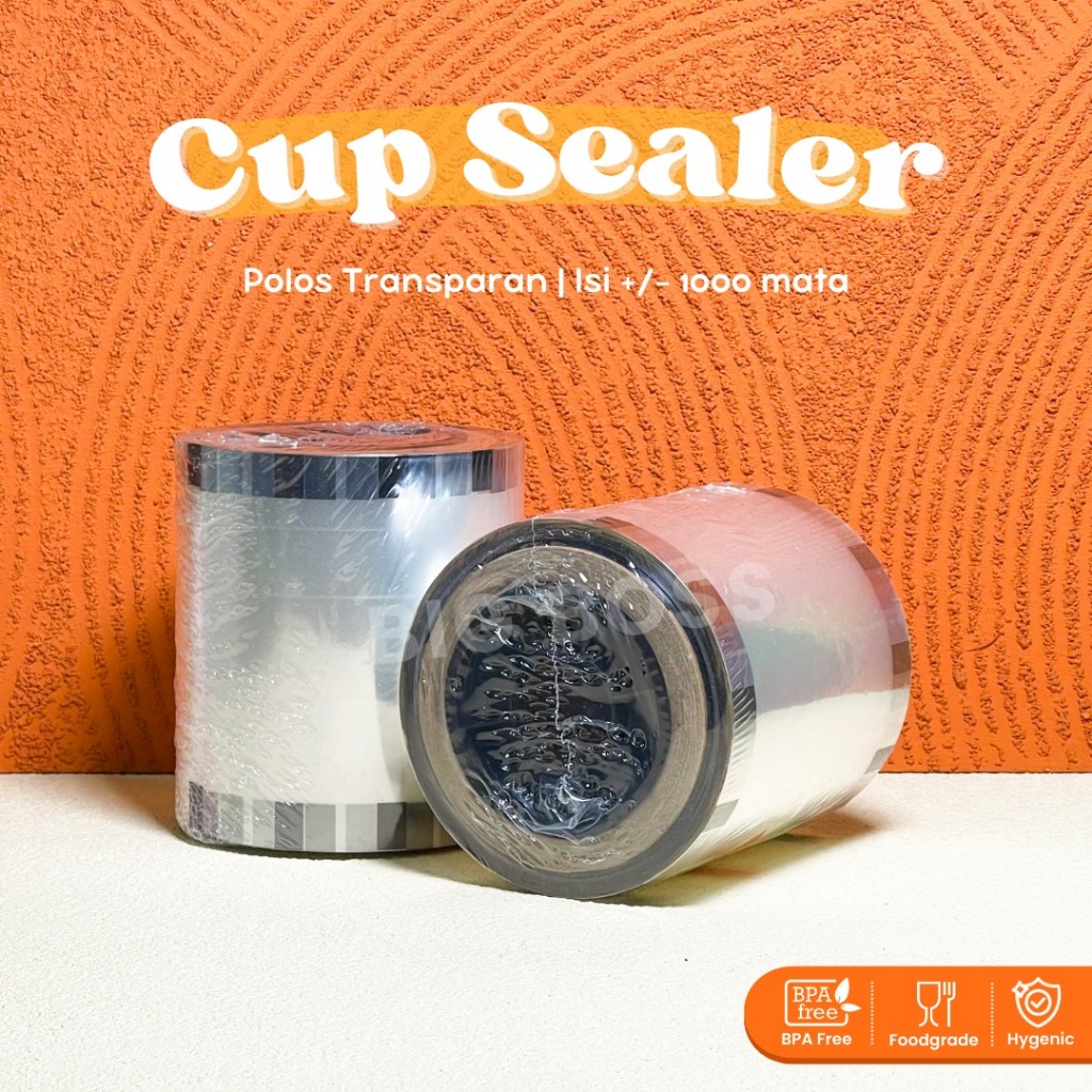 Jual Plastik Seal Cup Bening Polos 1000 Cup / Plastik Sealer Press Cup ...