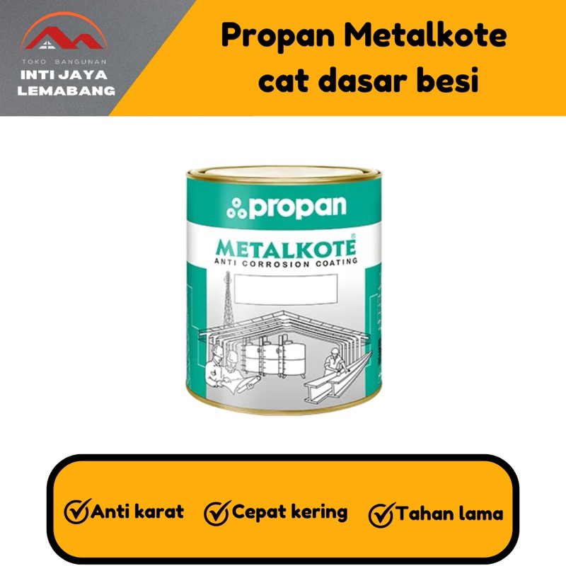 Jual Propan Metalkote 1kg Cat Dasar Besi Anti Karat|Zinc Chromate ...